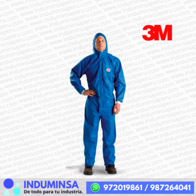 Traje Tyvek Descartable Azul 4530 3M - INDUMINSA