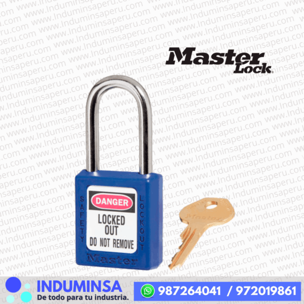 Candado de Bloqueo Arco Corto 410 Master Lock - INDUMINSA