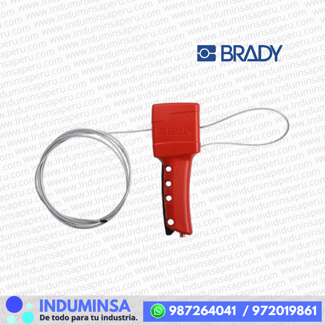 Bloqueo c/Cable de Acero Multipropósito 8" 50943 Brady - INDUMINSA
