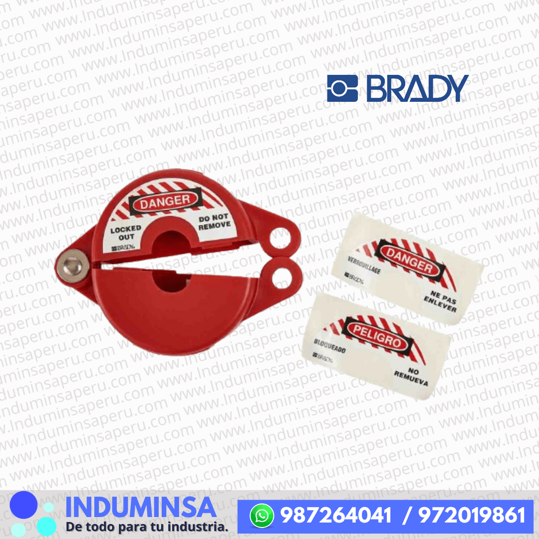 Bloqueo Para Válvulas de Compuerta 1" - 2.5" 65560 Brady - INDUMINSA