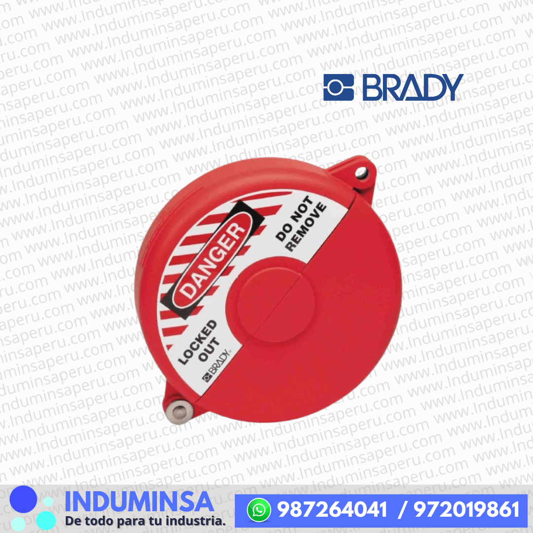 Bloqueo Para Válvulas de Compuerta 1" - 2.5" 65560 Brady - INDUMINSA