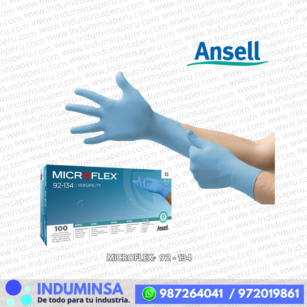 Guante Microflex 92-134 Ansell - INDUMINSA
